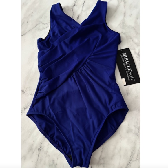 Miraclesuit | Swim | Miraclesuit Nwt Azul Blue Underwire Tulia One ...